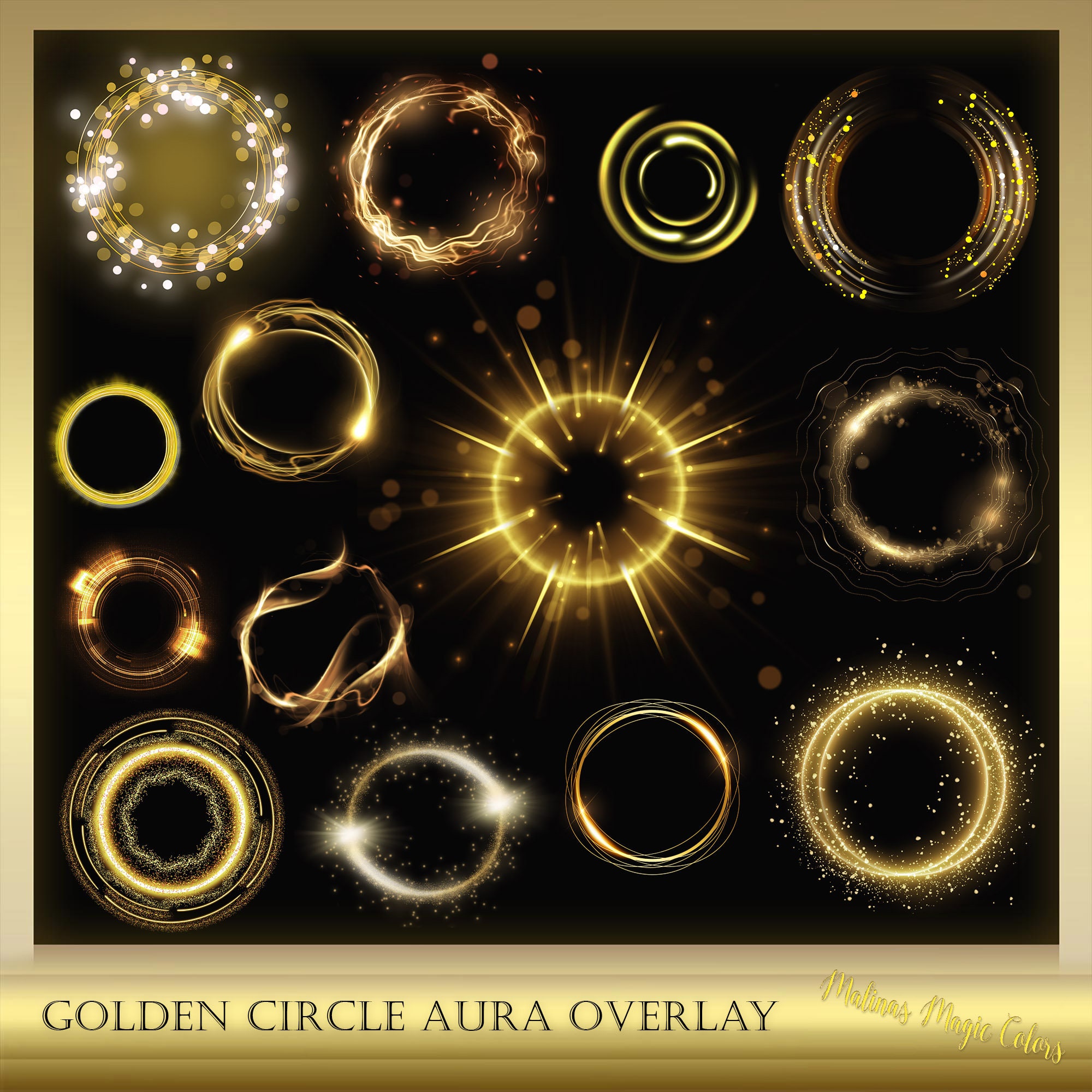 25 Circles of Light Maternity Light Ring Light Effect Light Frame ...