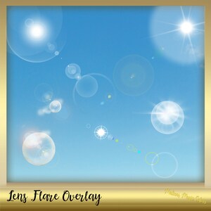 20 Lens Flare Overlays - Light Overlays - Natural Light - Transparent ...
