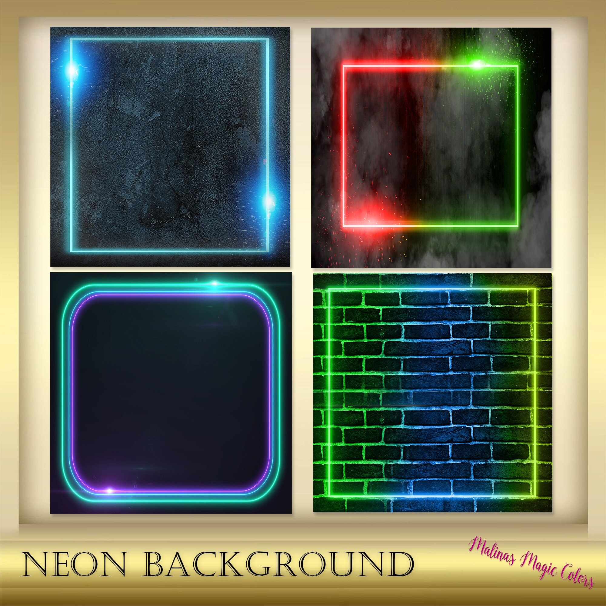 25 Neon Effect Backgrounds - Glowing Background - Neon Backdrop ...