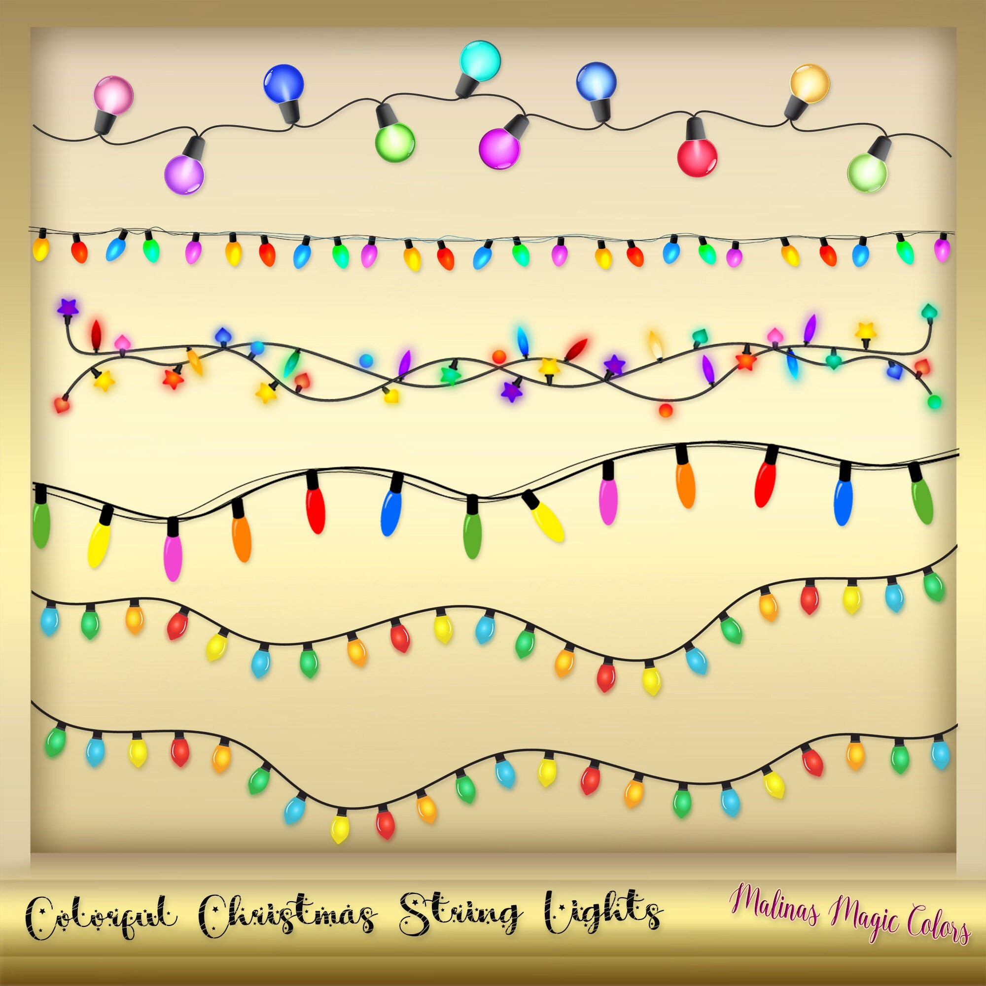 Colorful Christmas String Lights - Christmas Fairy Lights - Christmas ...