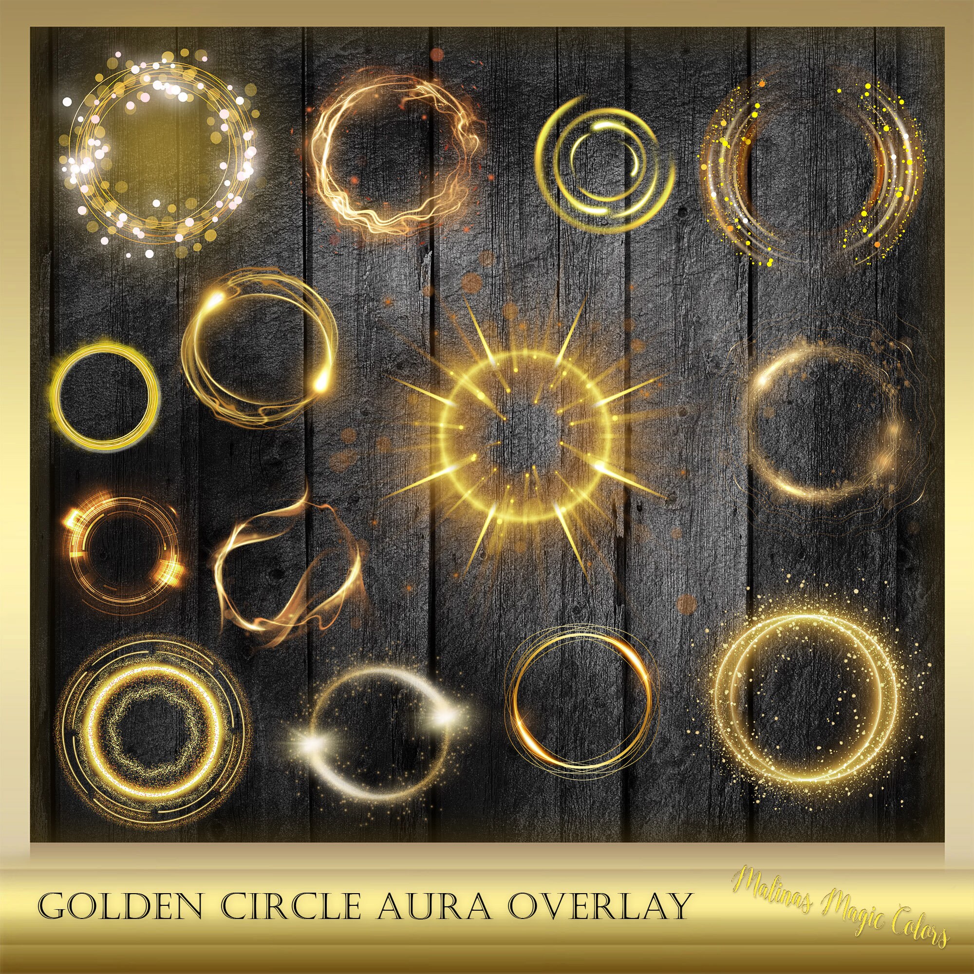 25 Circles of Light - Maternity Light Ring - Light Effect - Light Frame ...
