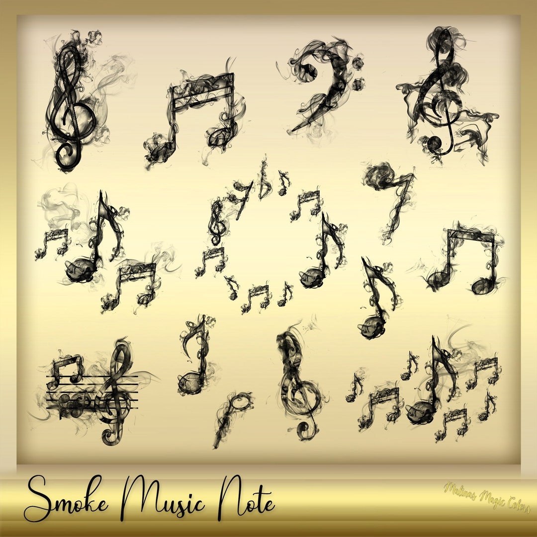 Smoke Music Note - Music Overlays - Music Note Clip Art - Music Note ...