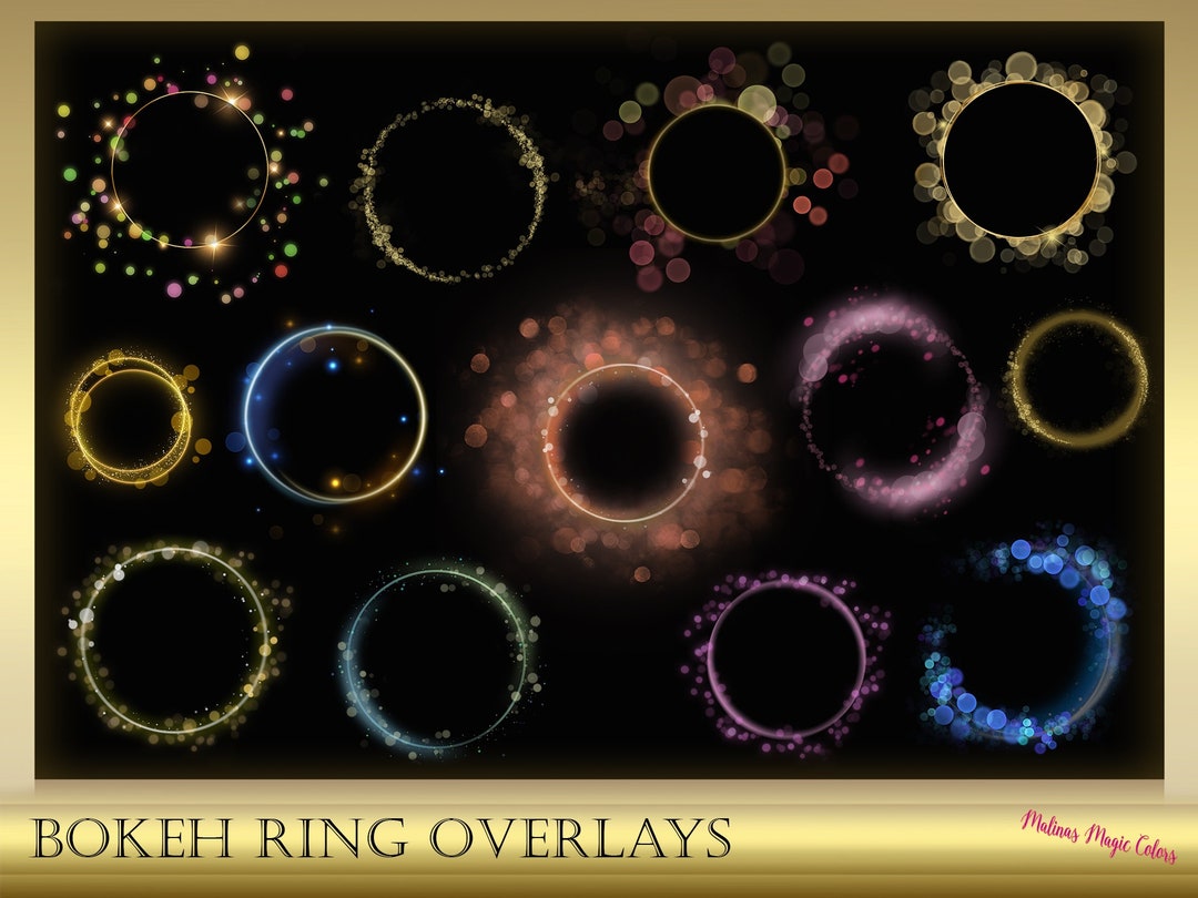 Bokeh Ring Overlays - Maternity Light Ring Overlay - Circles of Light ...
