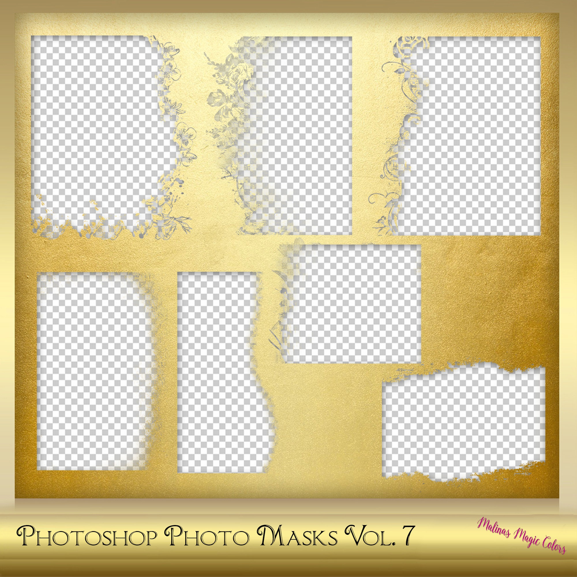 10 Photoshop Masks Vol. 7 - Photoshop Clipping Masks - Grunge Png Masks ...