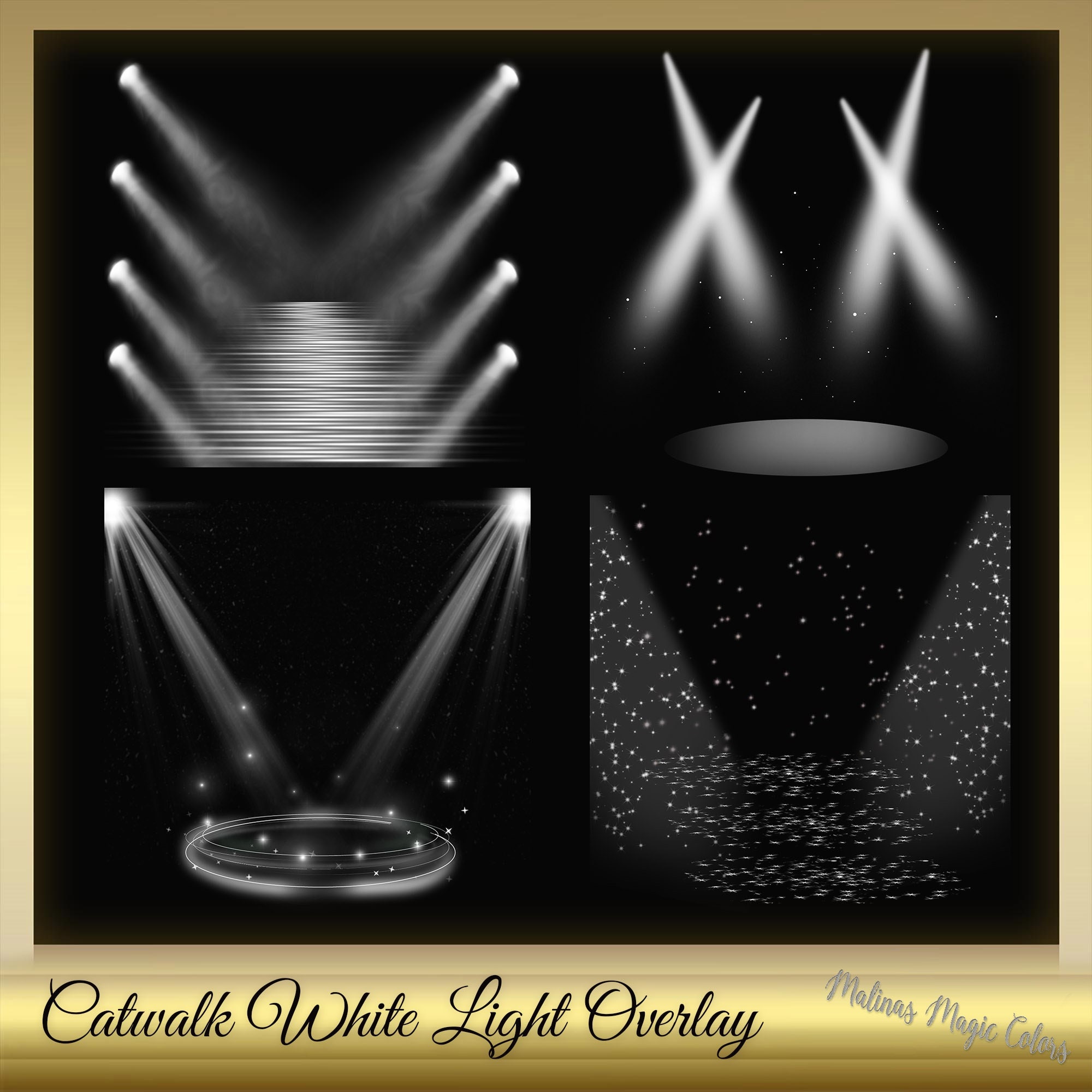 Catwalk White Light Overlay Spotlight Overlays Light Effect Photoshop ...