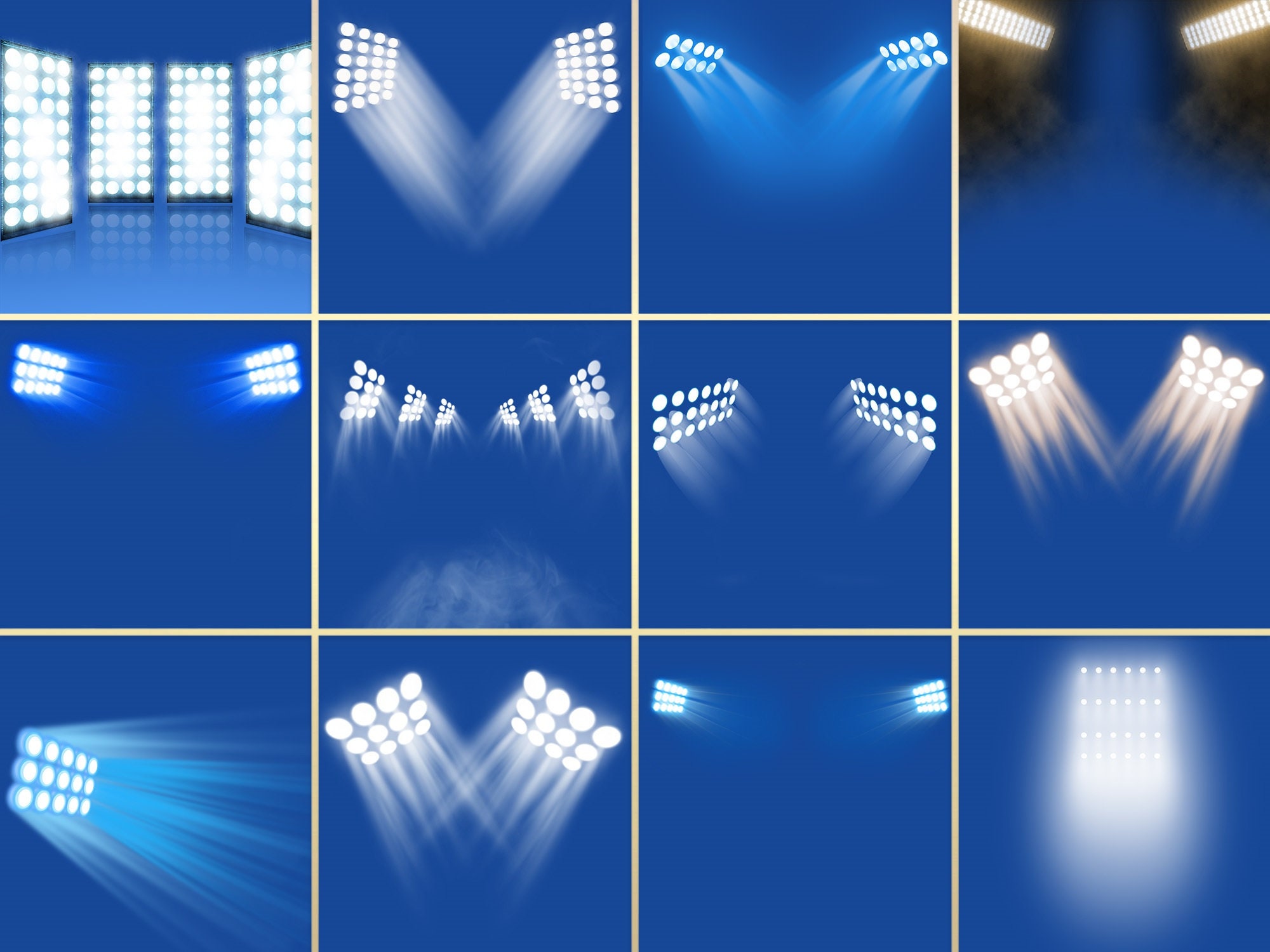 Stadium Light Overlay - Spotlight Overlays - Light Effect Photoshop ...