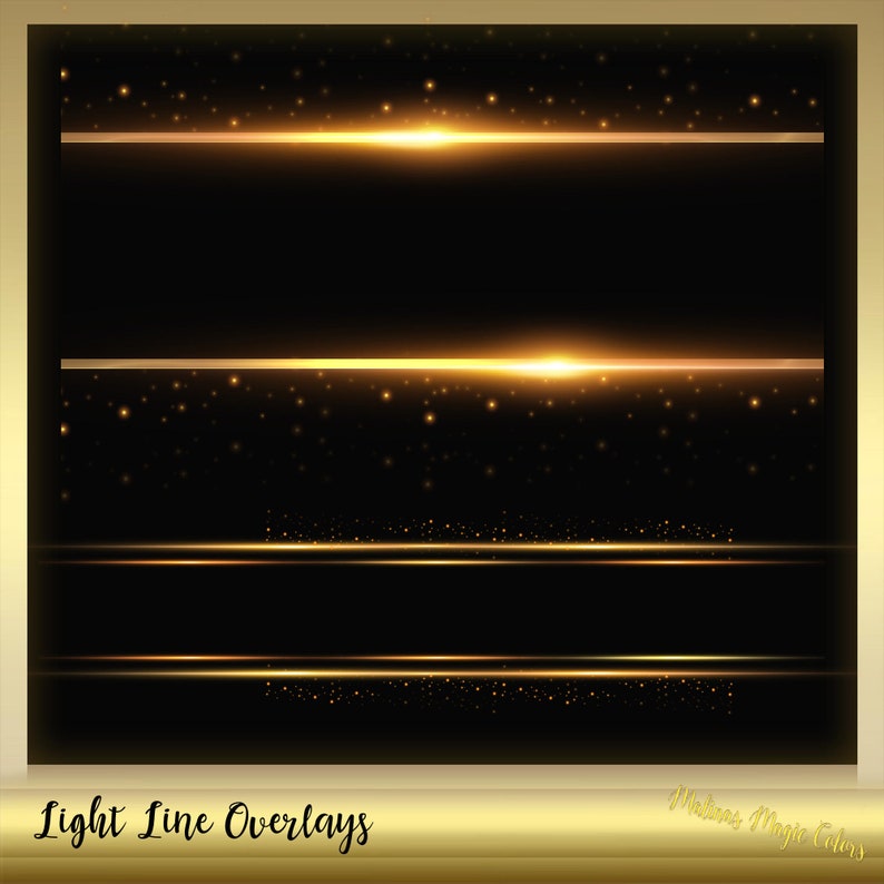 5 Light Line Overlays Light Line Effect Spot Light Effect Instant ...