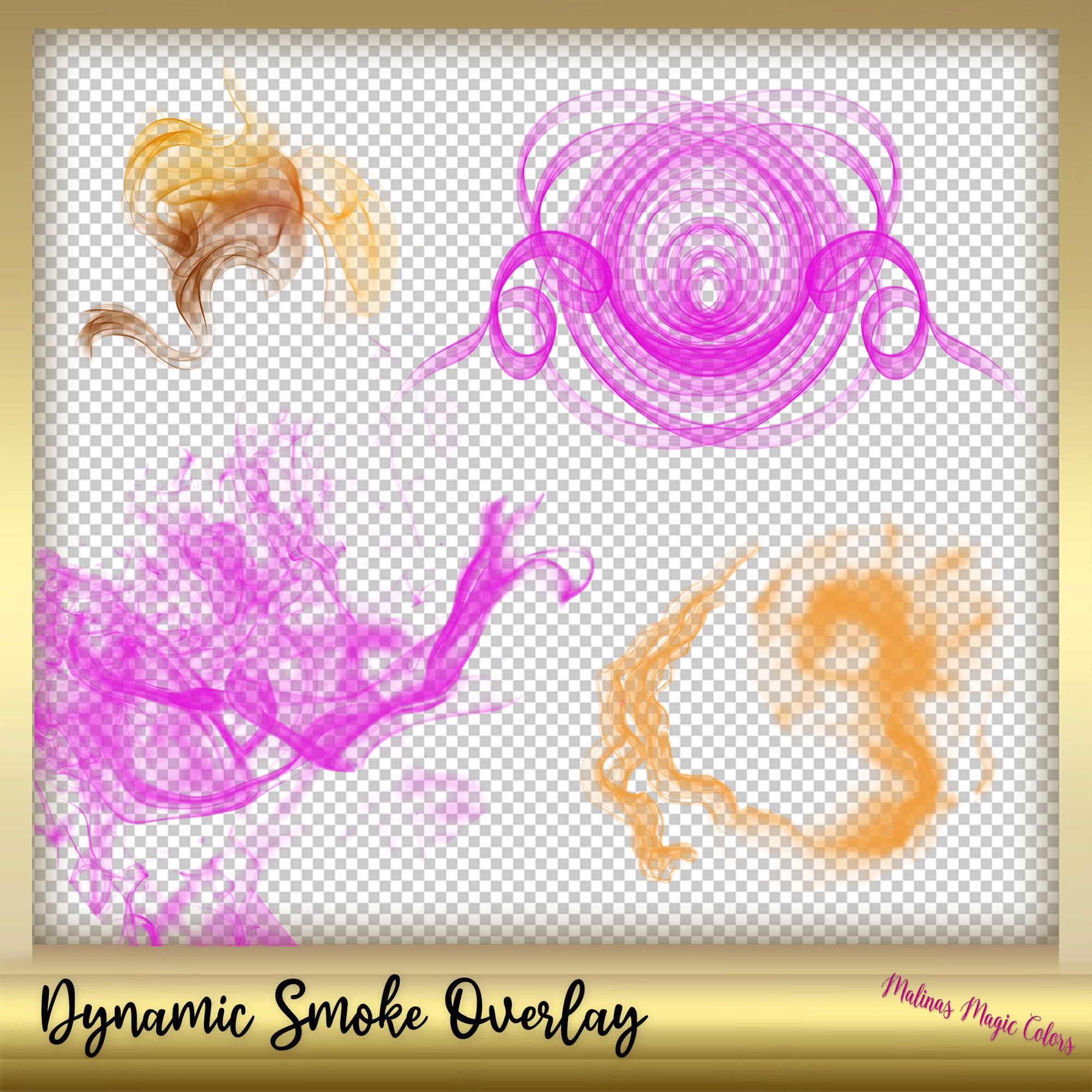 Colorful Smoke Border Colorful Smoke Effect Soft Color Photo Overlay ...