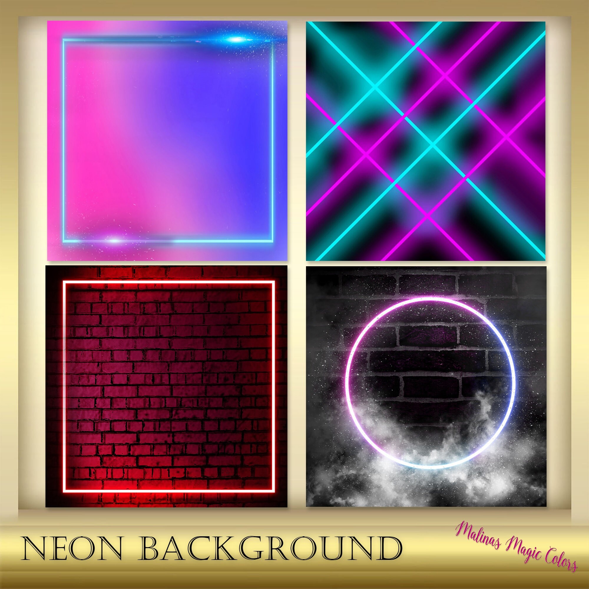 25 Neon Effect Backgrounds - Glowing Background - Neon Backdrop ...