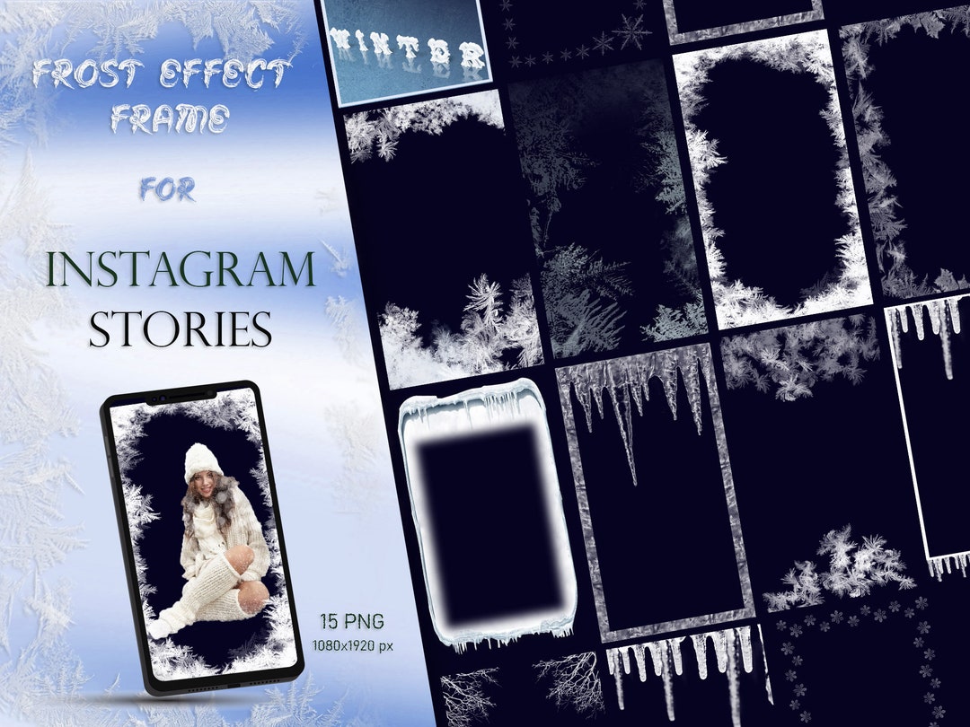 Frost Effect Frames for Instagram Stories Instagram Story Frames Insta ...