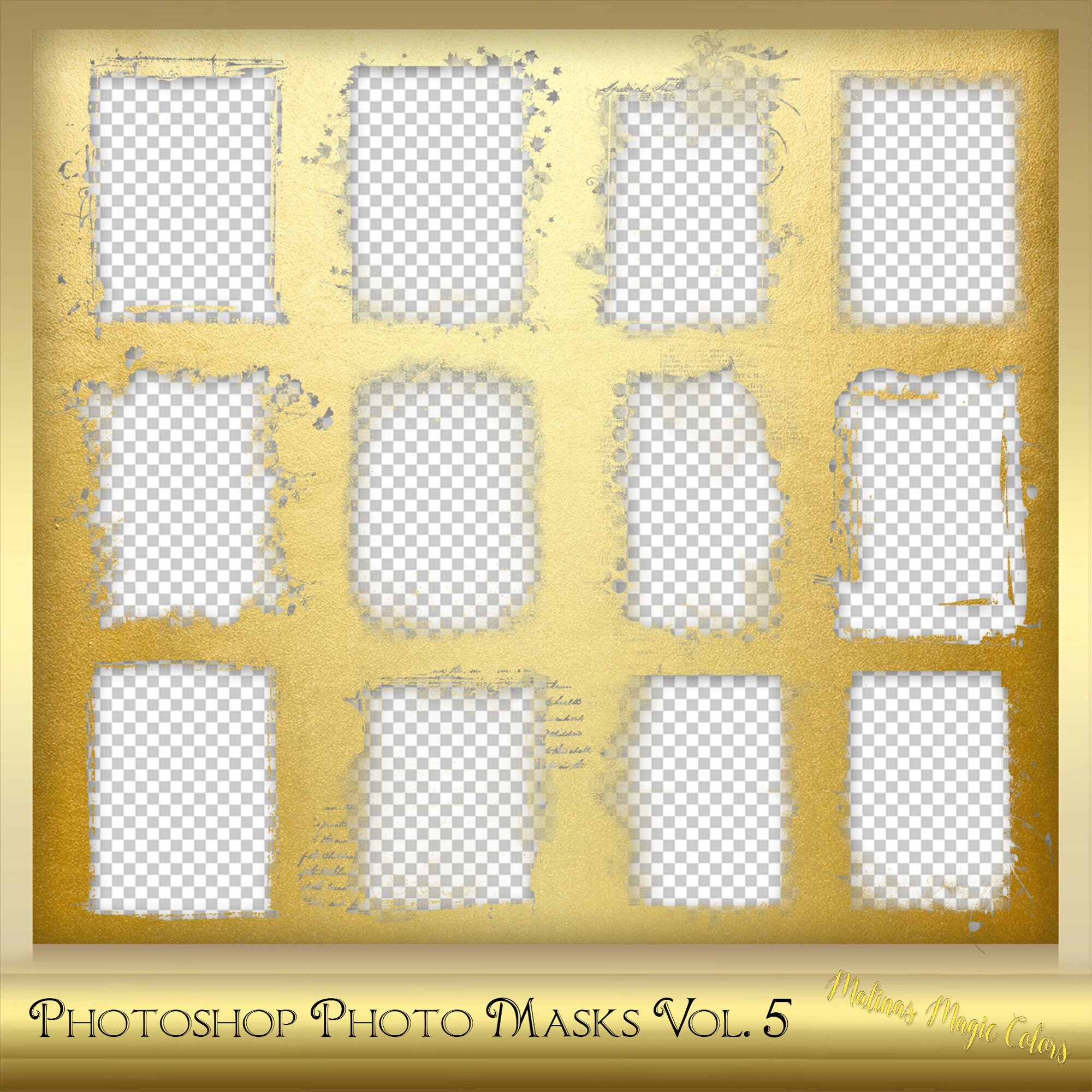 15 Photoshop Masks Vol. 5 Photoshop Clipping Masks Grunge Png Masks ...