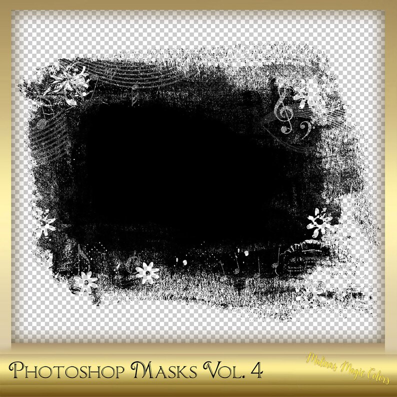 16 Photoshop Masks Vol. 4 Photoshop Clipping Masks Grunge Png Masks ...