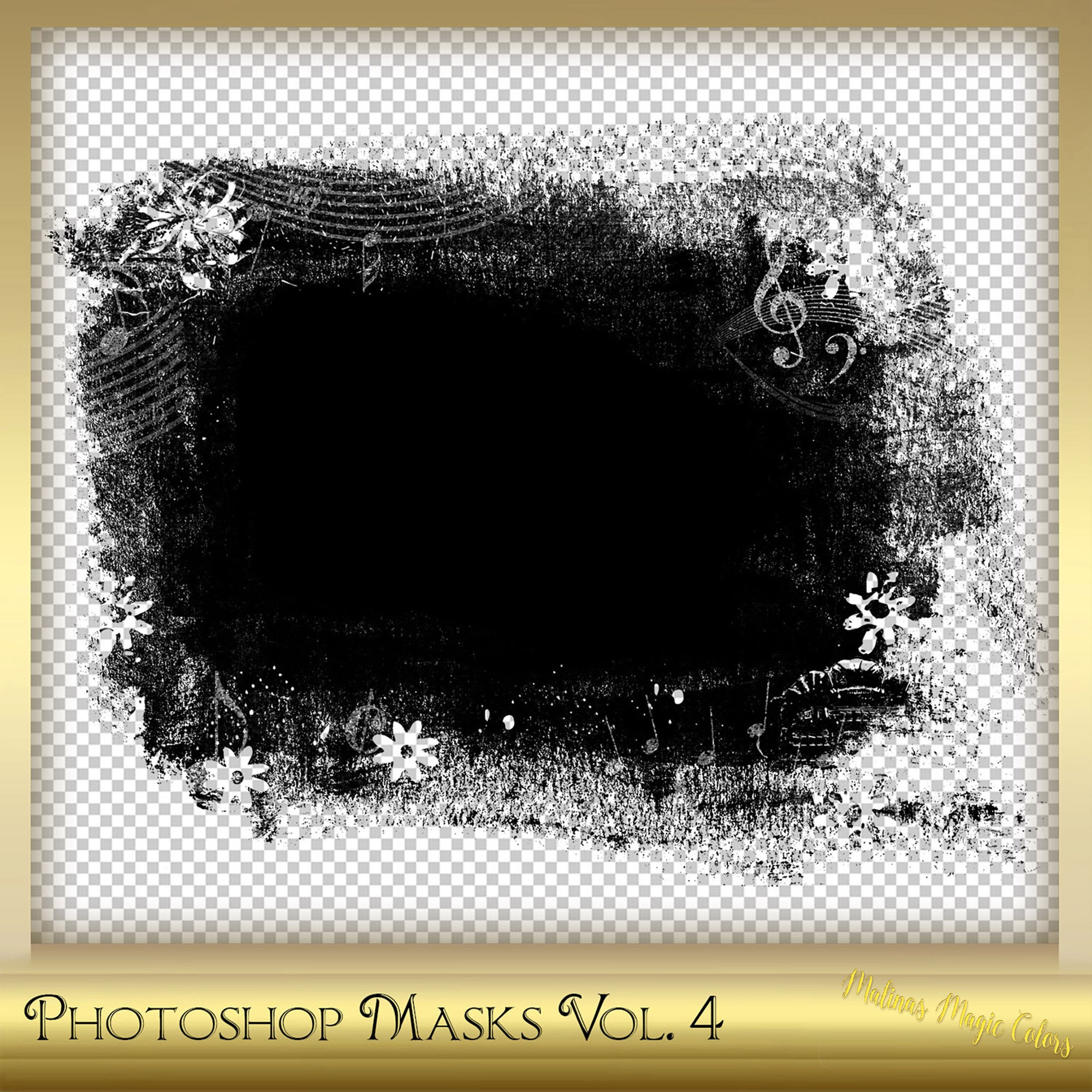 16 Photoshop Masks Vol. 4 - Photoshop Clipping Masks - Grunge Png Masks ...