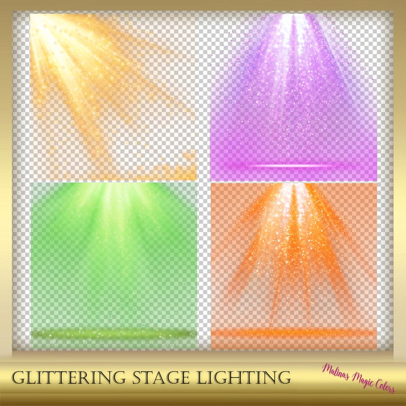 15 Glittering Stage Lighting Overlays Spotlight With Shiny Light ...