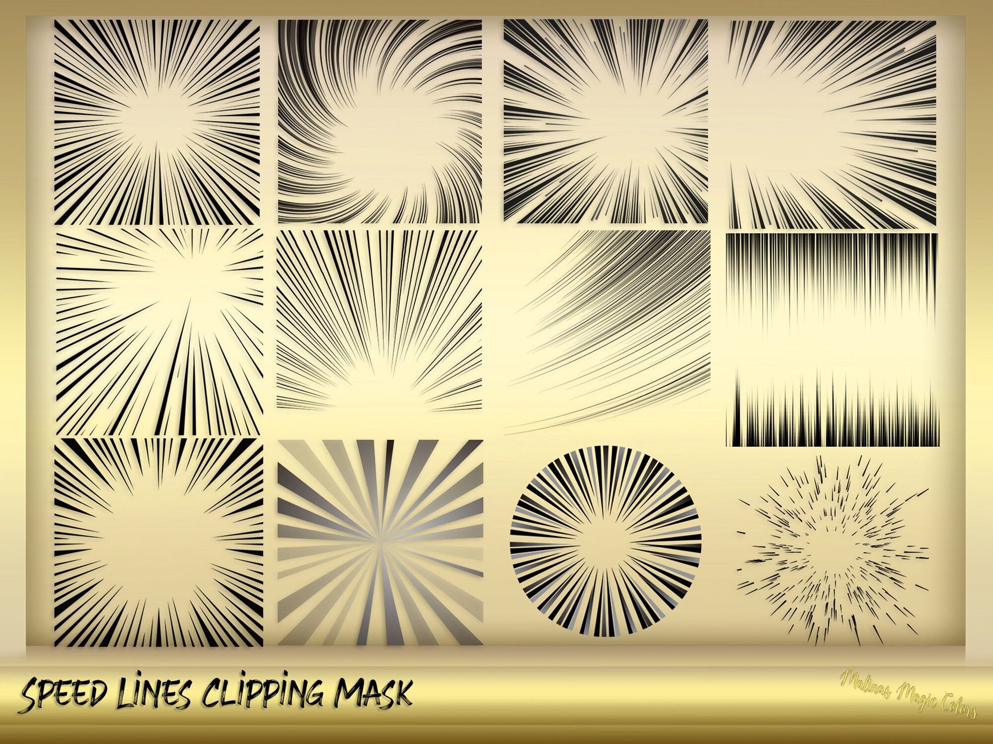 Speed Lines Clipping Mask - Speed Lines PNG - Photoshop Clipping Masks ...