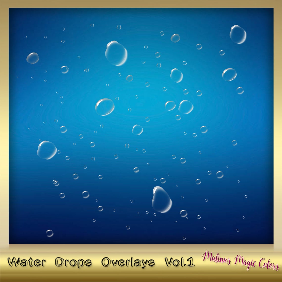 40 Water Drops Overlays Vol. 1 Raindrops Overlays Foto Overlays ...