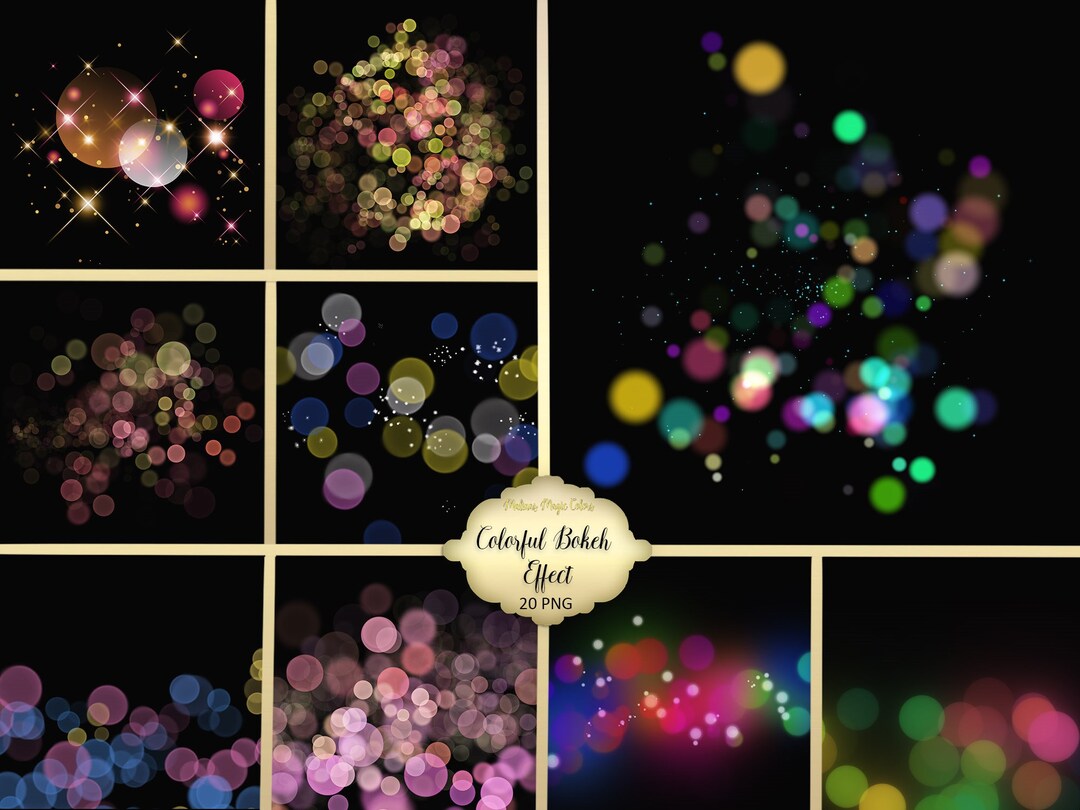Colorful Bokeh Overlay - Bokeh Light - Glowing Bokeh Overlay ...