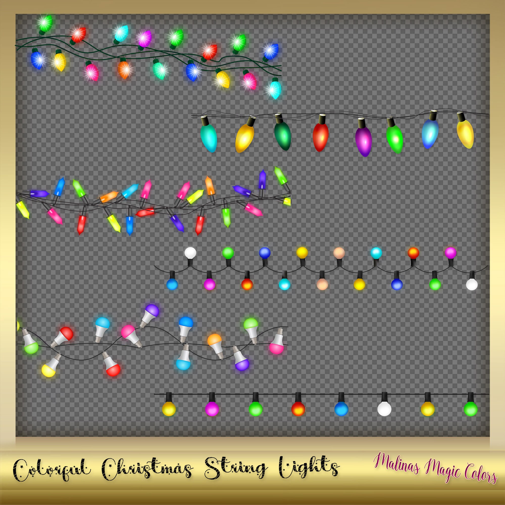 Colorful Christmas String Lights - Christmas Fairy Lights - Christmas ...