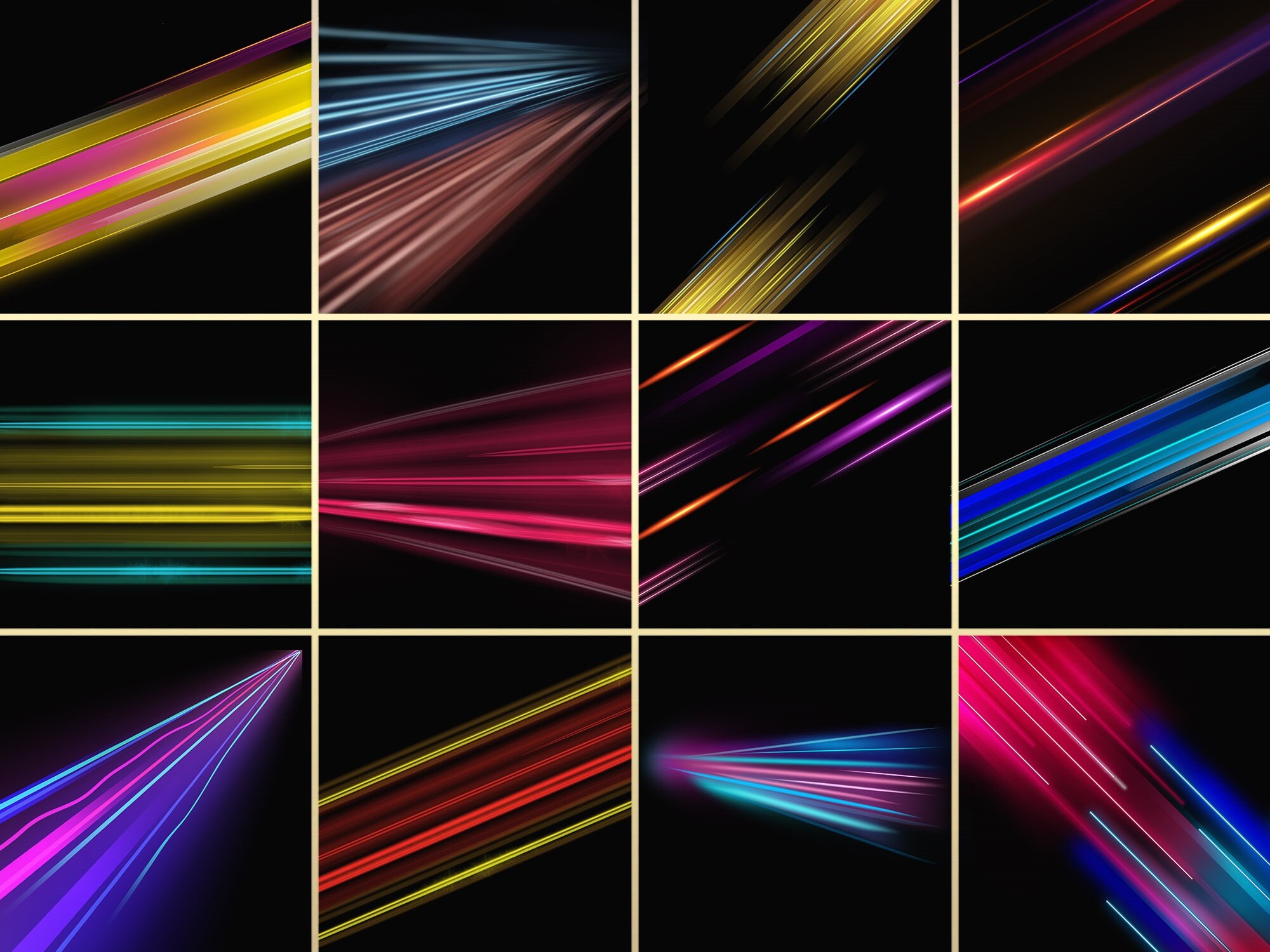 Motion Blur Linear Light Effect Parallel Straight Light Lines Light ...