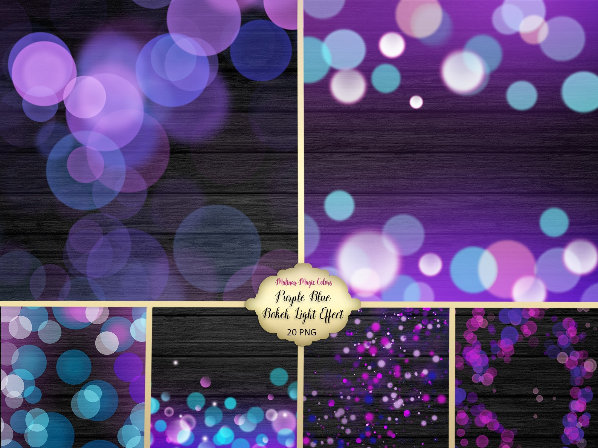 Purple Blue Bokeh Light Effect Colorful Bokeh Overlay Bokeh Light ...
