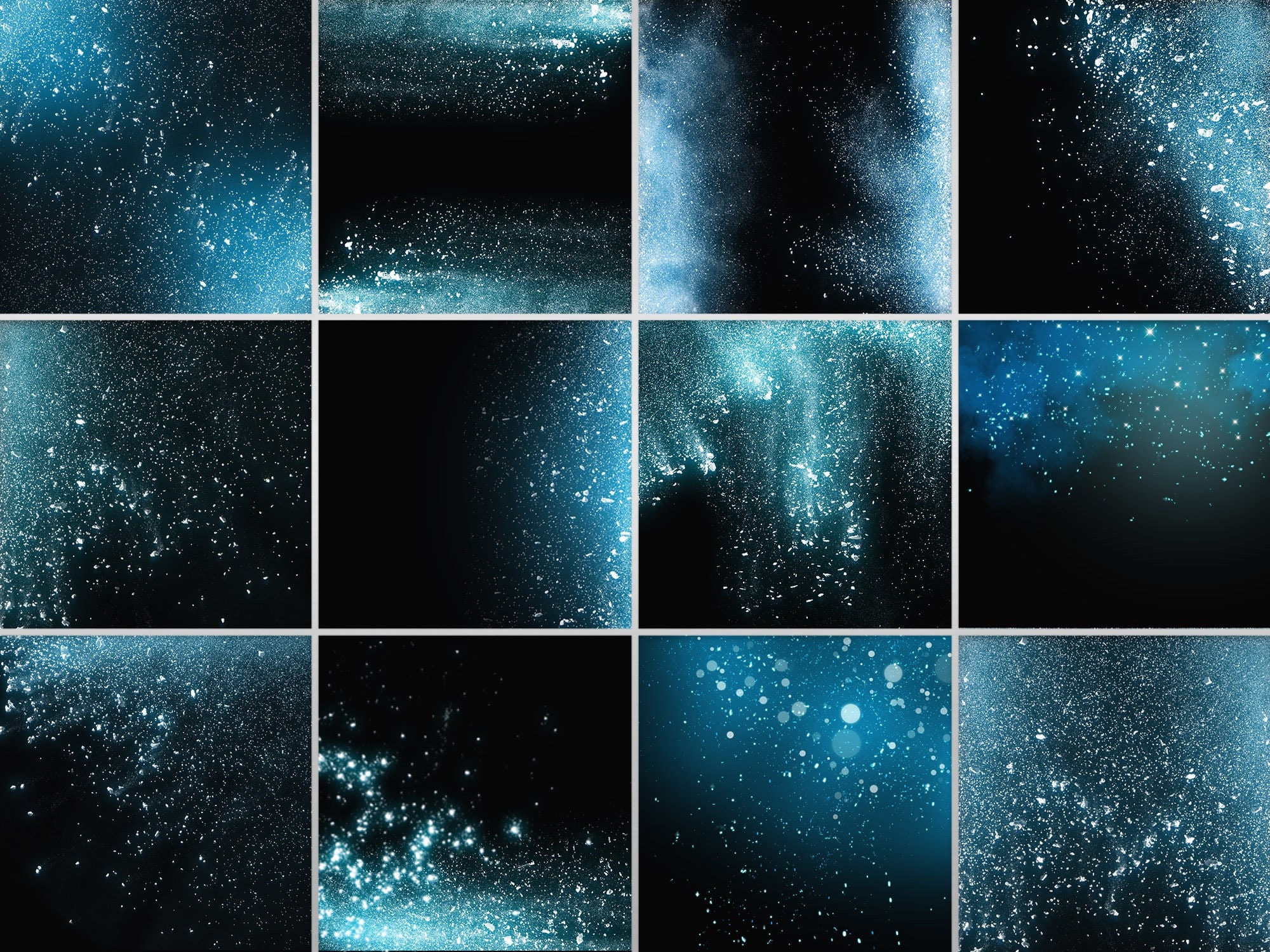 Blue Light Effect Particle Blue Light Overlay Floating Blue Particles ...