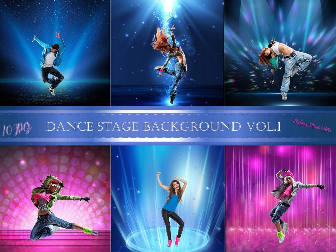 Dance Stage Background Vol. 1 - Dance Floor Background - Disco Digital ...