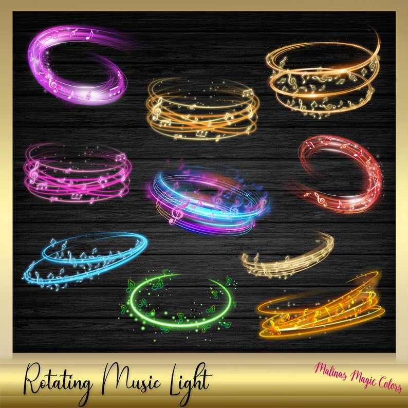 Dynamic Music and Light Effect - Rotating Music Light - Rotating Music ...