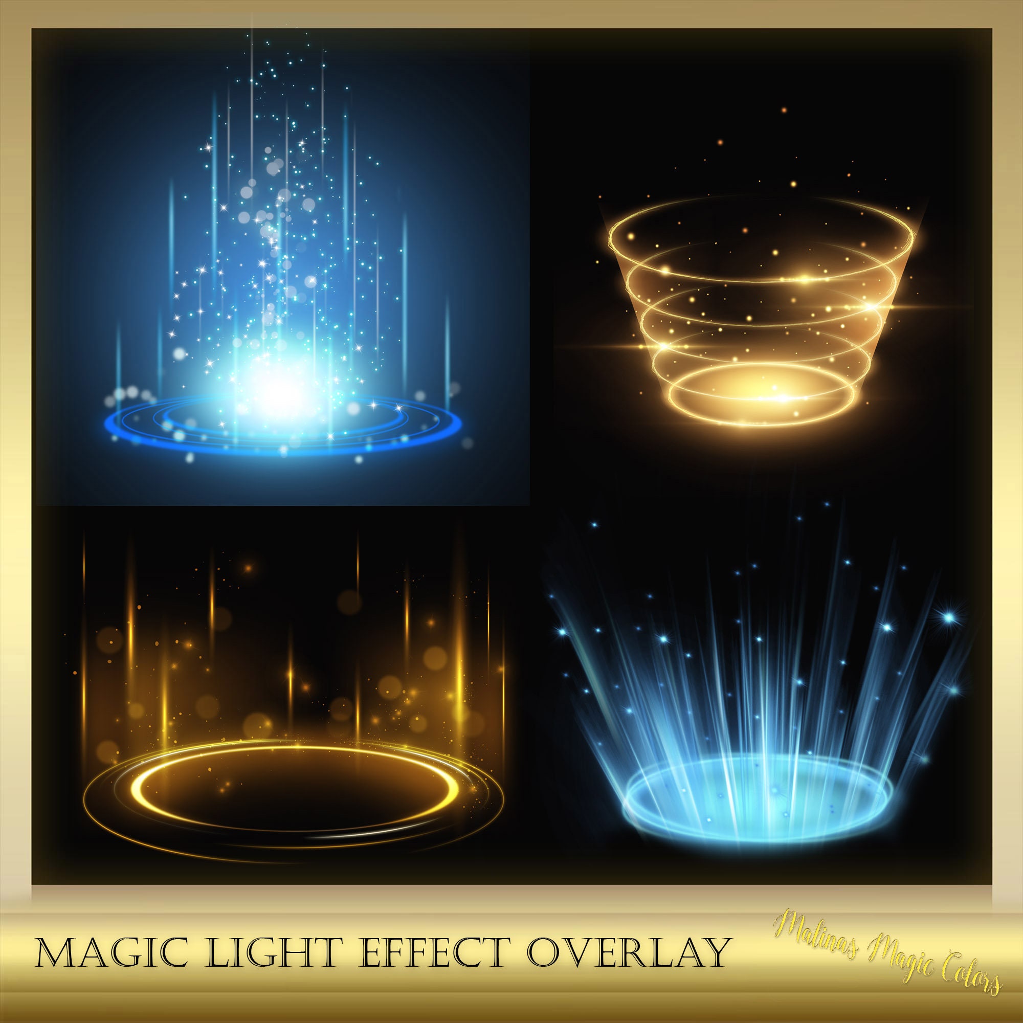 17 Magic Light Effect Overlays Glittering Stage Lighting Overlays ...
