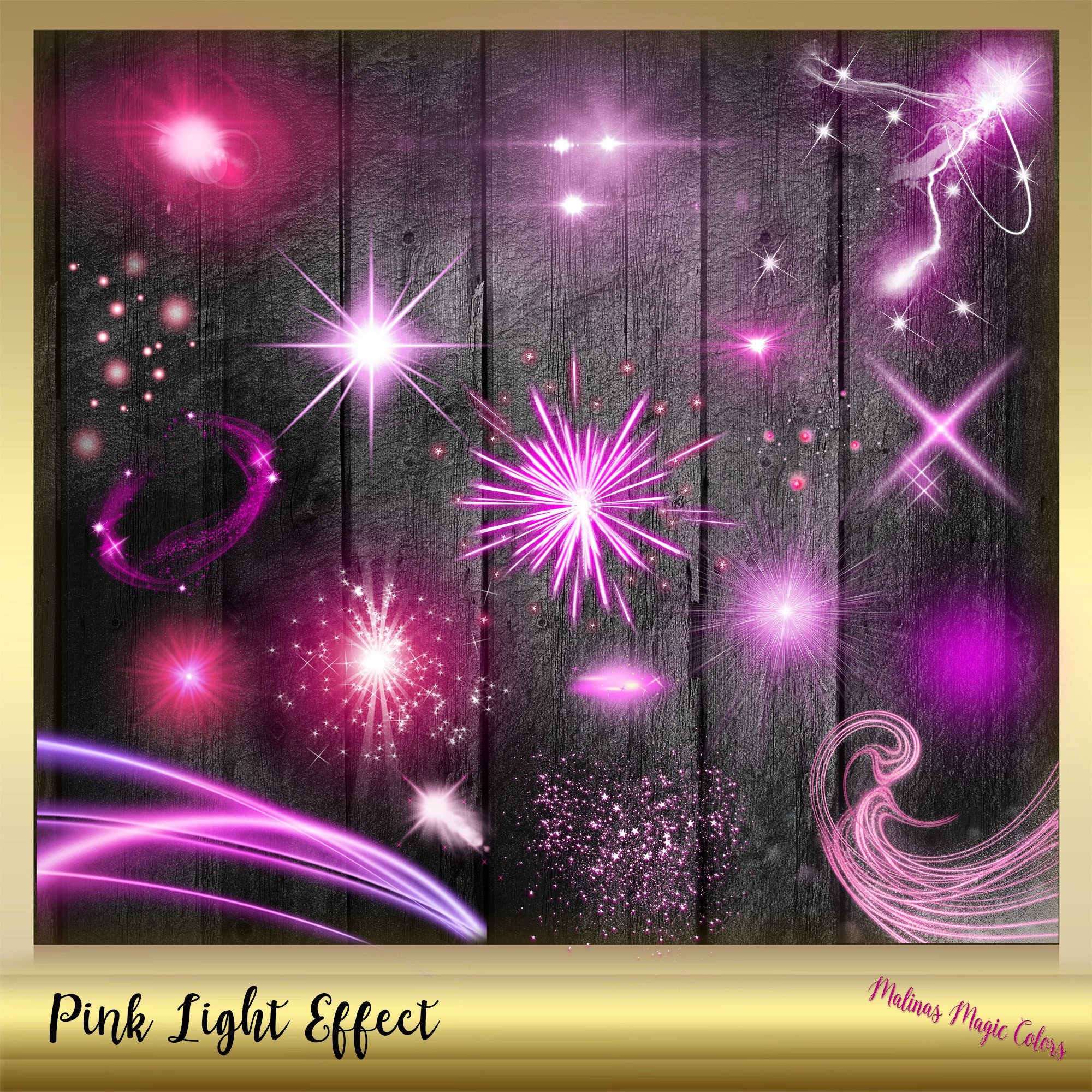 20 Pink Light Effect Overlays - Pink Wedding Overlays - Pink ...