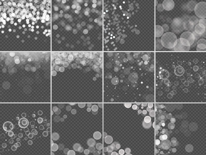 White Bokeh Overlays - Bokeh Light - Glowing Bokeh Overlay ...