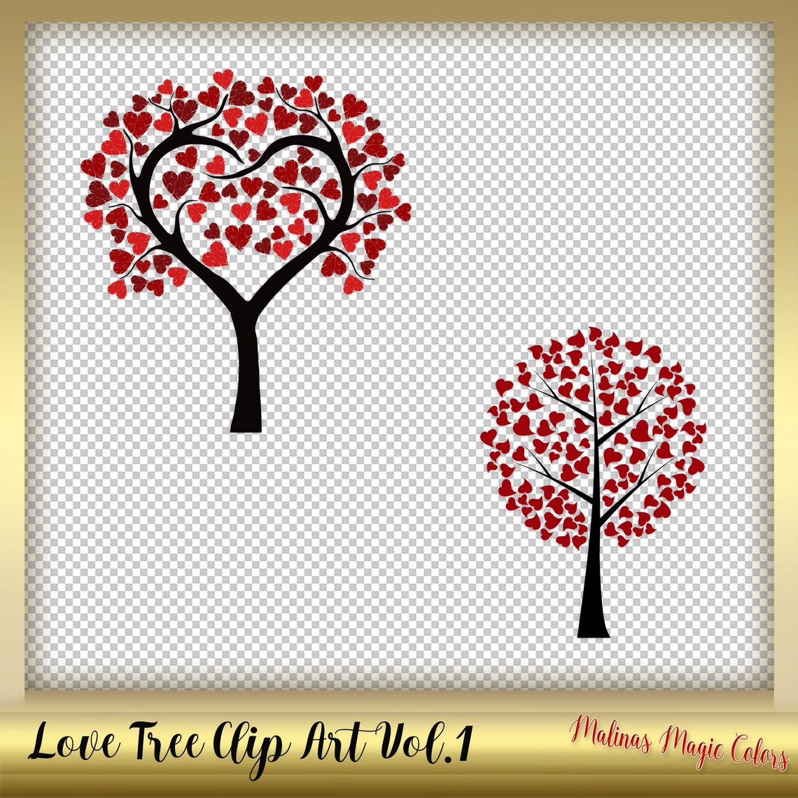 Love Tree Clipart Heart-shaped Tree Tree Clip Art Valentine Tree Clip ...