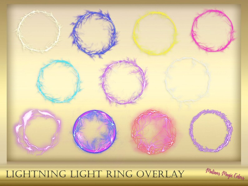 Lightning Light Ring Overlay - Light Ring - Light Circle - Lightning ...