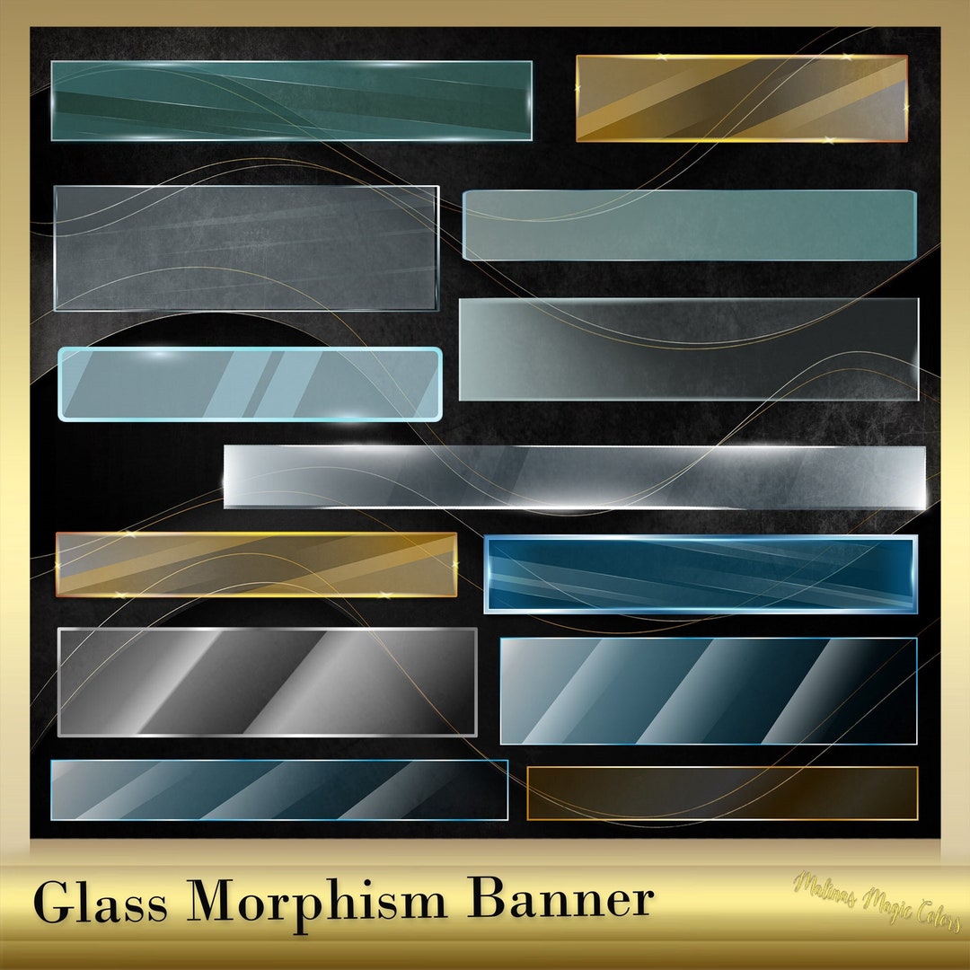Transparent Glassmorphism Banner - Geometric Background With Glassmorphism Style - Glassmorphism ...