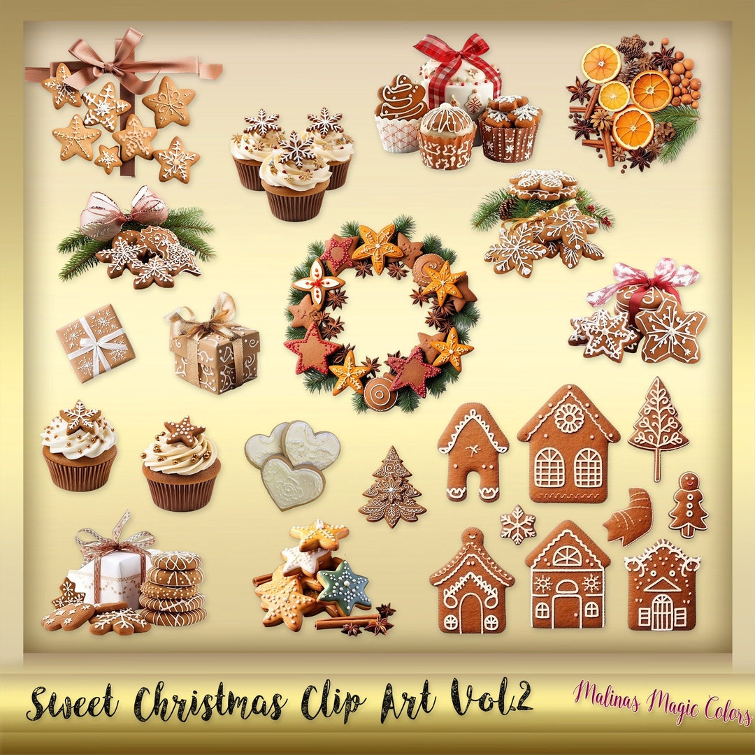 Sweet Christmas Clip Art Vol.2 Christmas Candy Clipart Christmas ...
