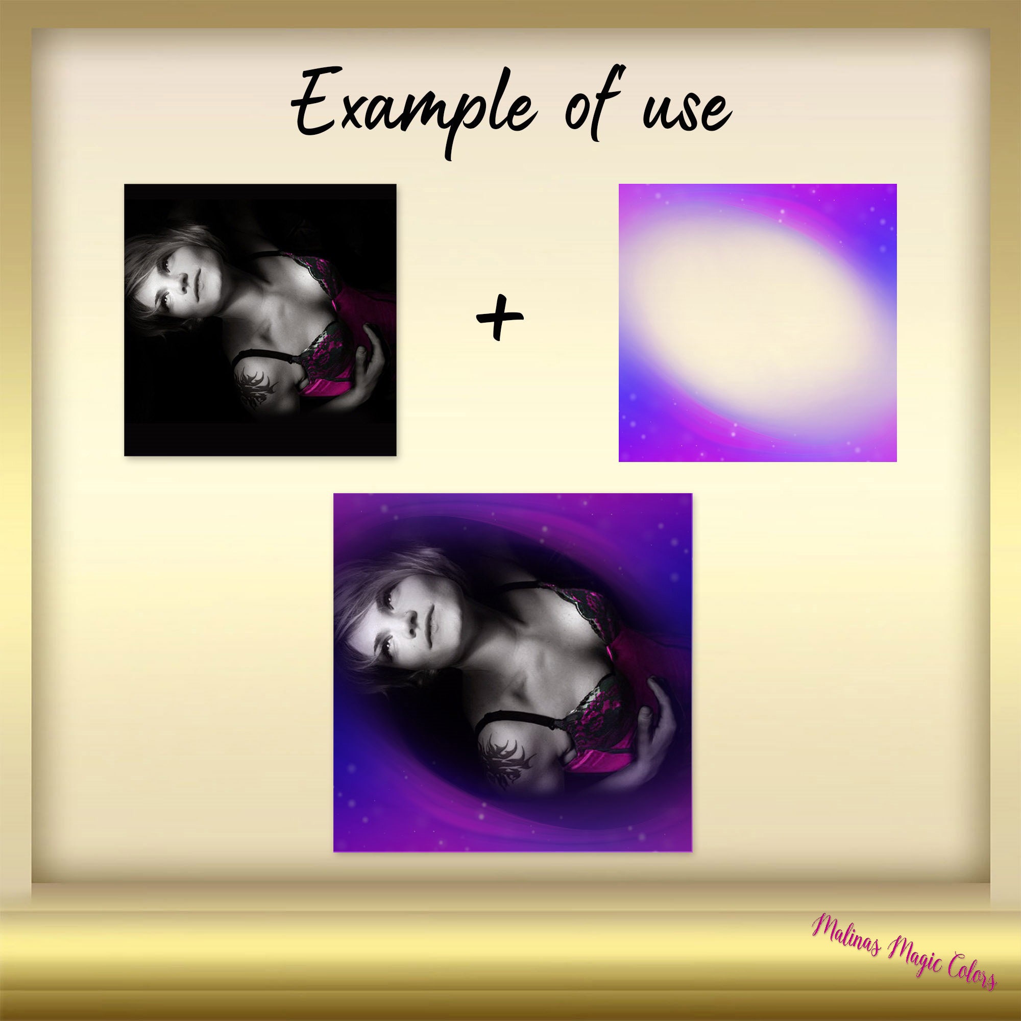 Gradient Border Frame Gradient Effect Frame Soft Color Photo Overlay ...