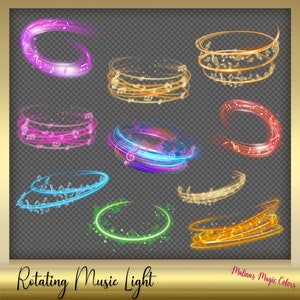 Dynamic Music and Light Effect - Rotating Music Light - Rotating Music ...