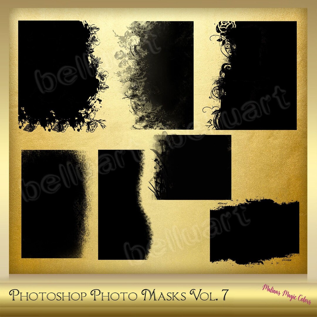 10 Photoshop Masks Vol. 7 - Photoshop Clipping Masks - Grunge Png Masks ...