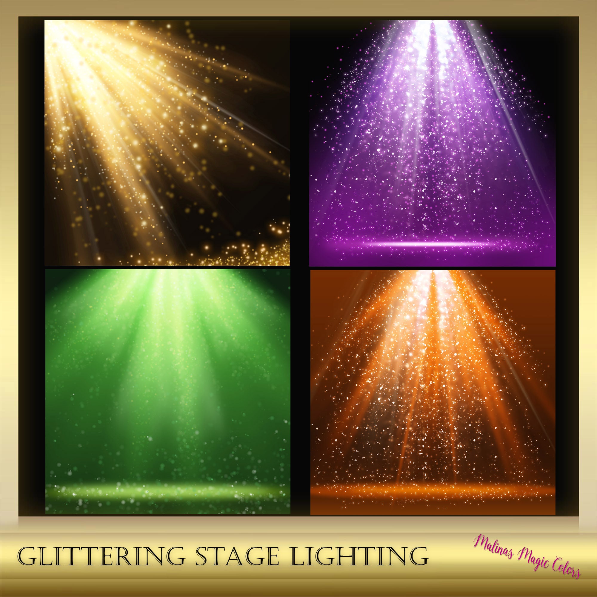 15 Glittering Stage Lighting Overlays - Spotlight With Shiny Light ...