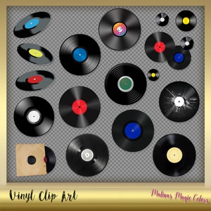 Vinyl Clip Art - Vinyl Records - Retro Vinyl - Music Clip Art - Music ...