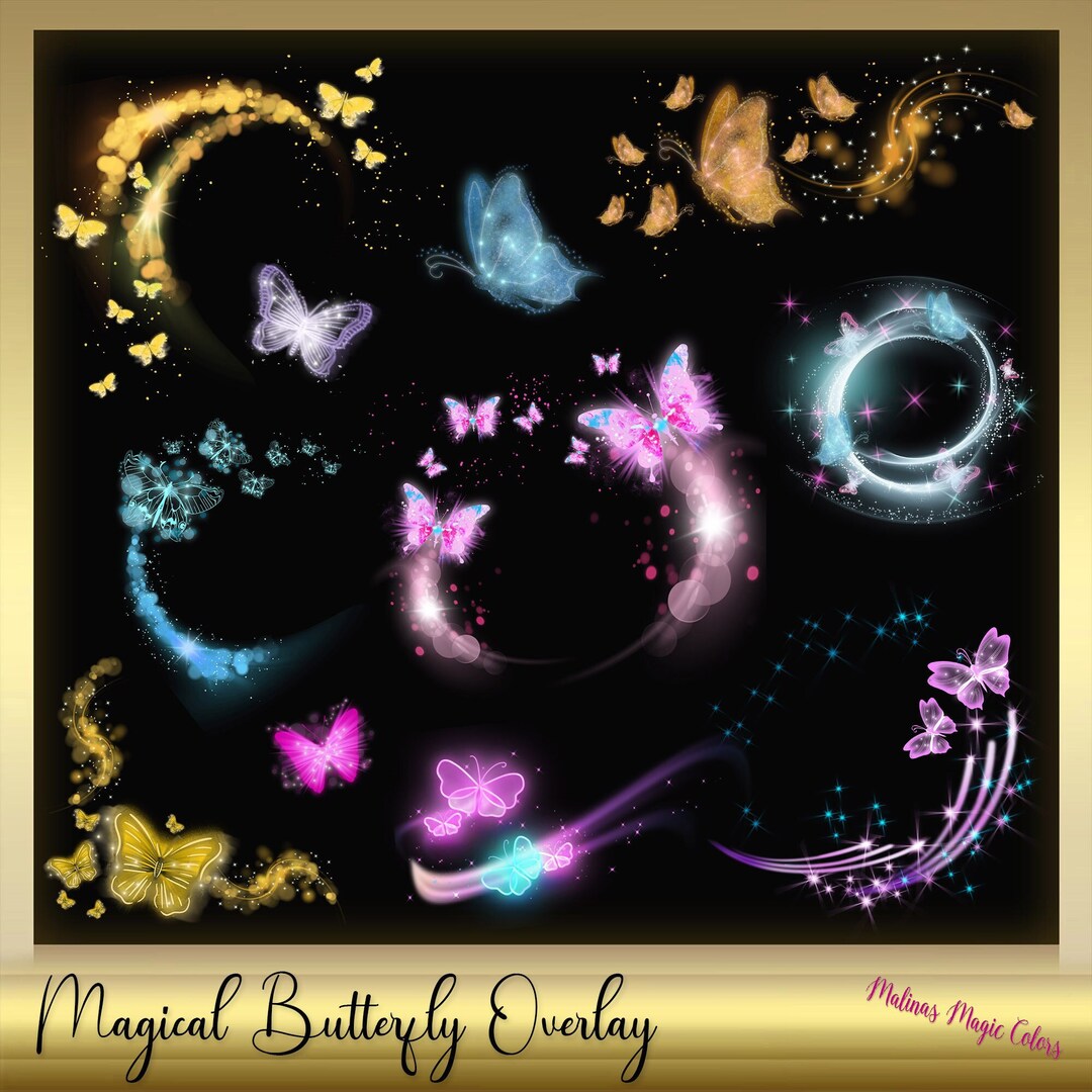 Magical Butterfly Overlays - Magic Flying Butterfly - Butterfly Overlay ...