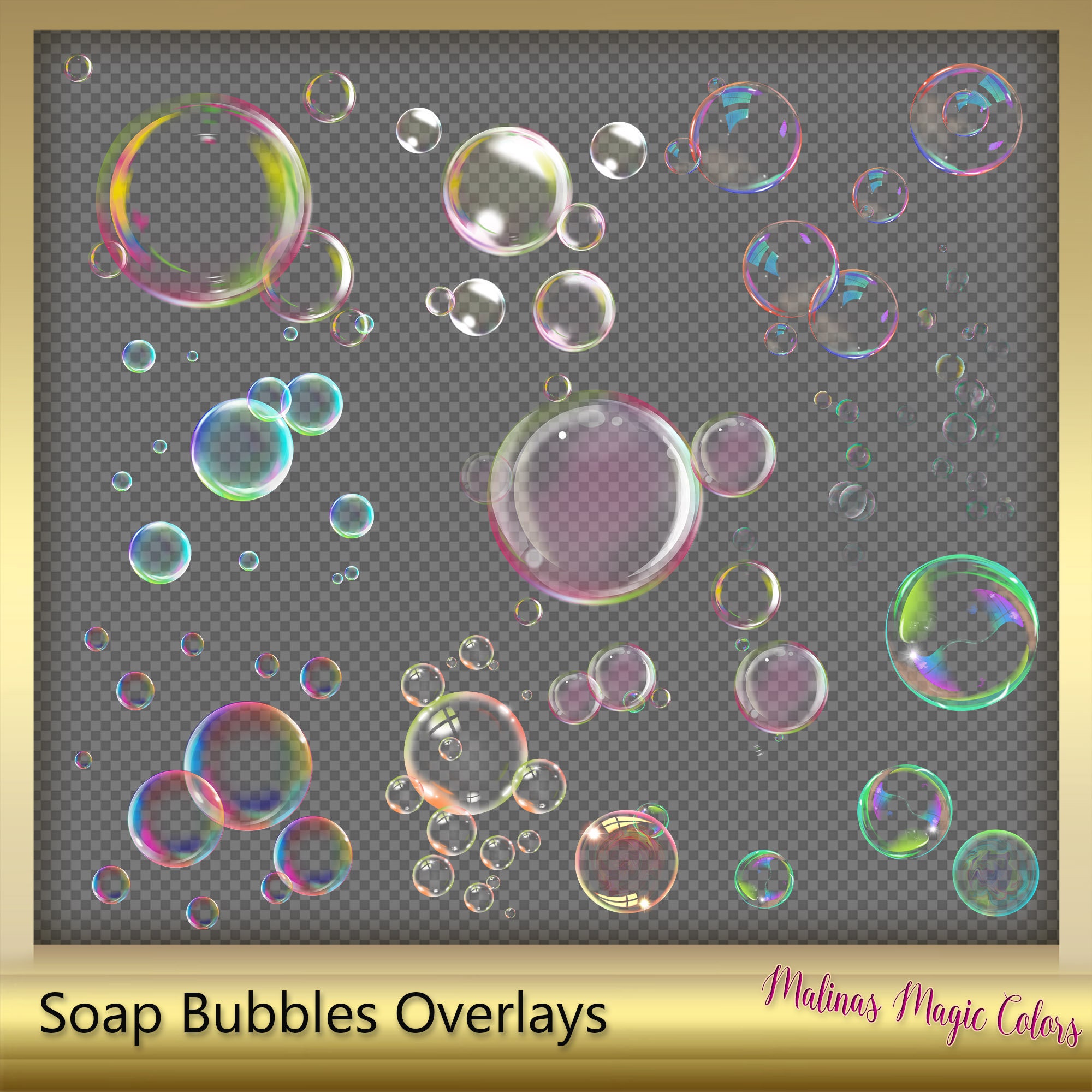 25 Soap Bubbles Overlays Bubble Overlay Blowing Bubbles Colorful Soap ...