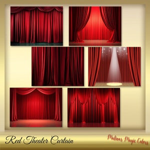 Red Theater Curtain Background - Red Theater Stage - Theater Stage ...