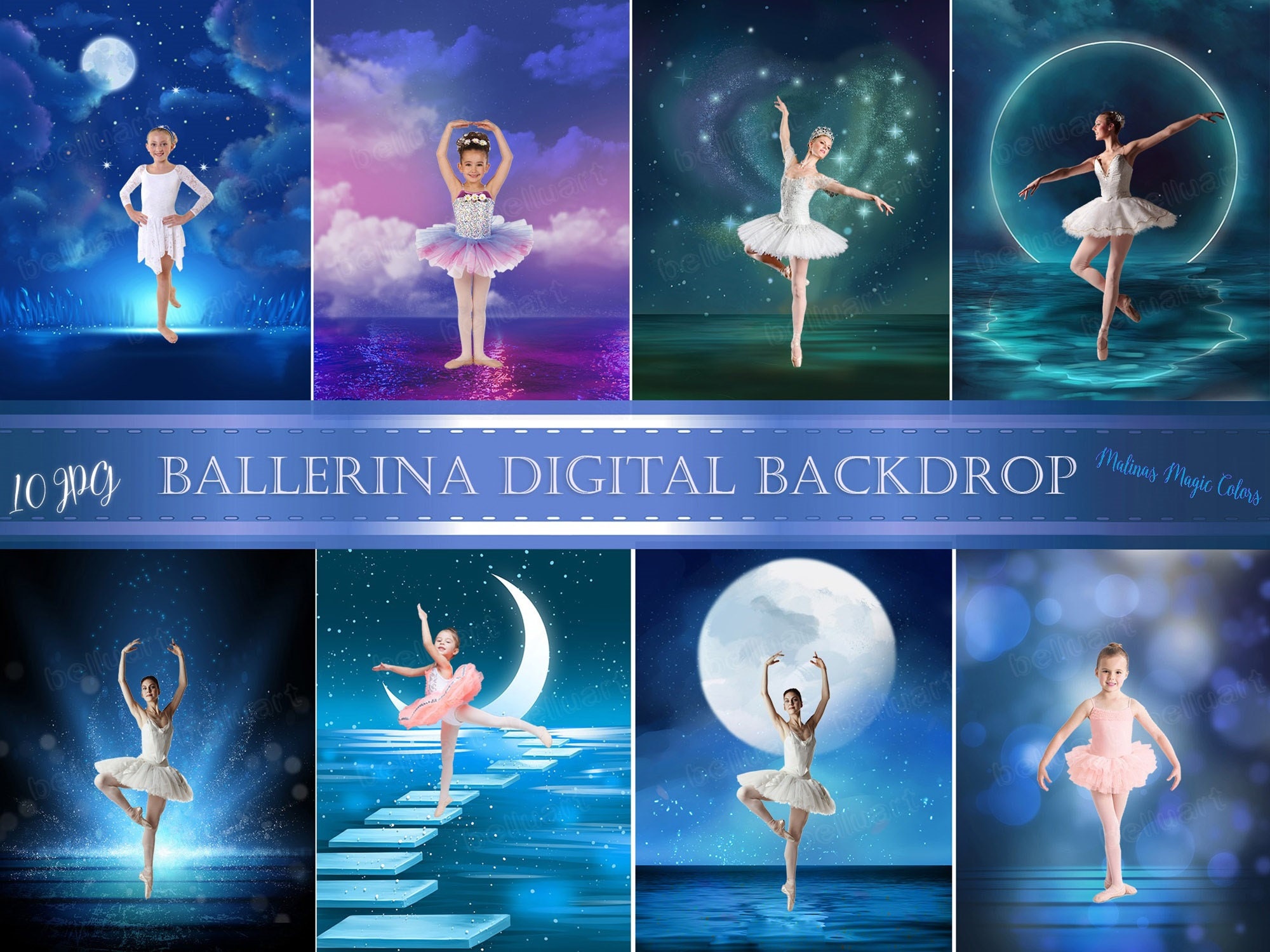 Ballerina Digital Backdrop Ballet Stage Background Ballet Background ...