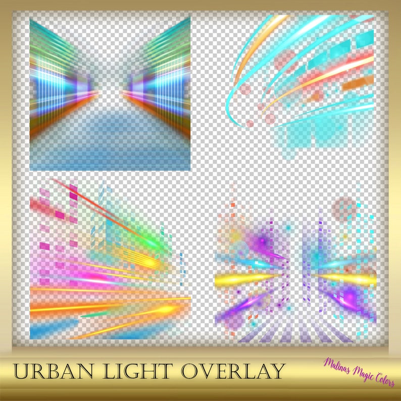Urban Light Overlay City Light Overlay Neon City Overlay Studio Neon ...