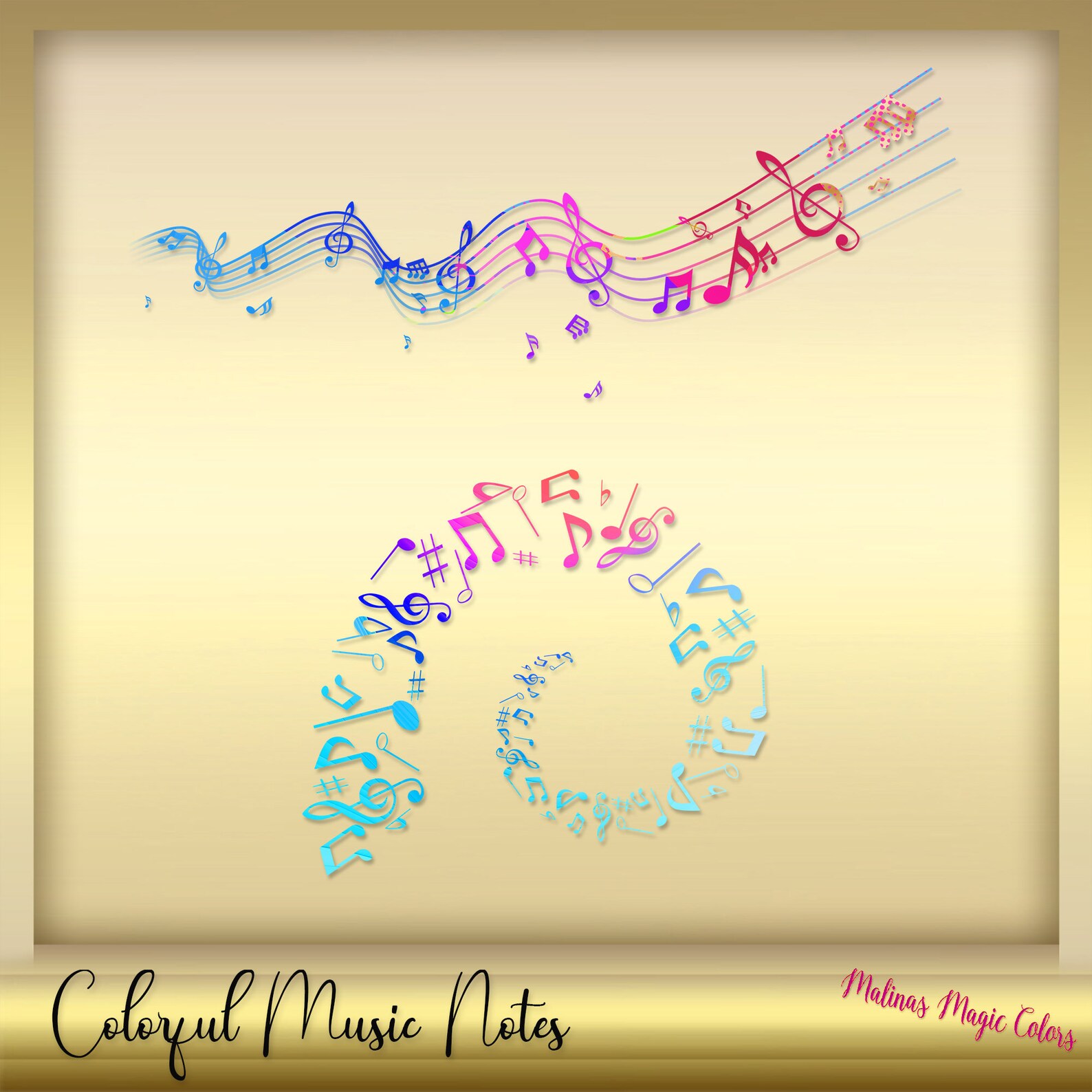 Colorful Music Notes Music Note Clip Art Colorful Musical Notes Musical ...