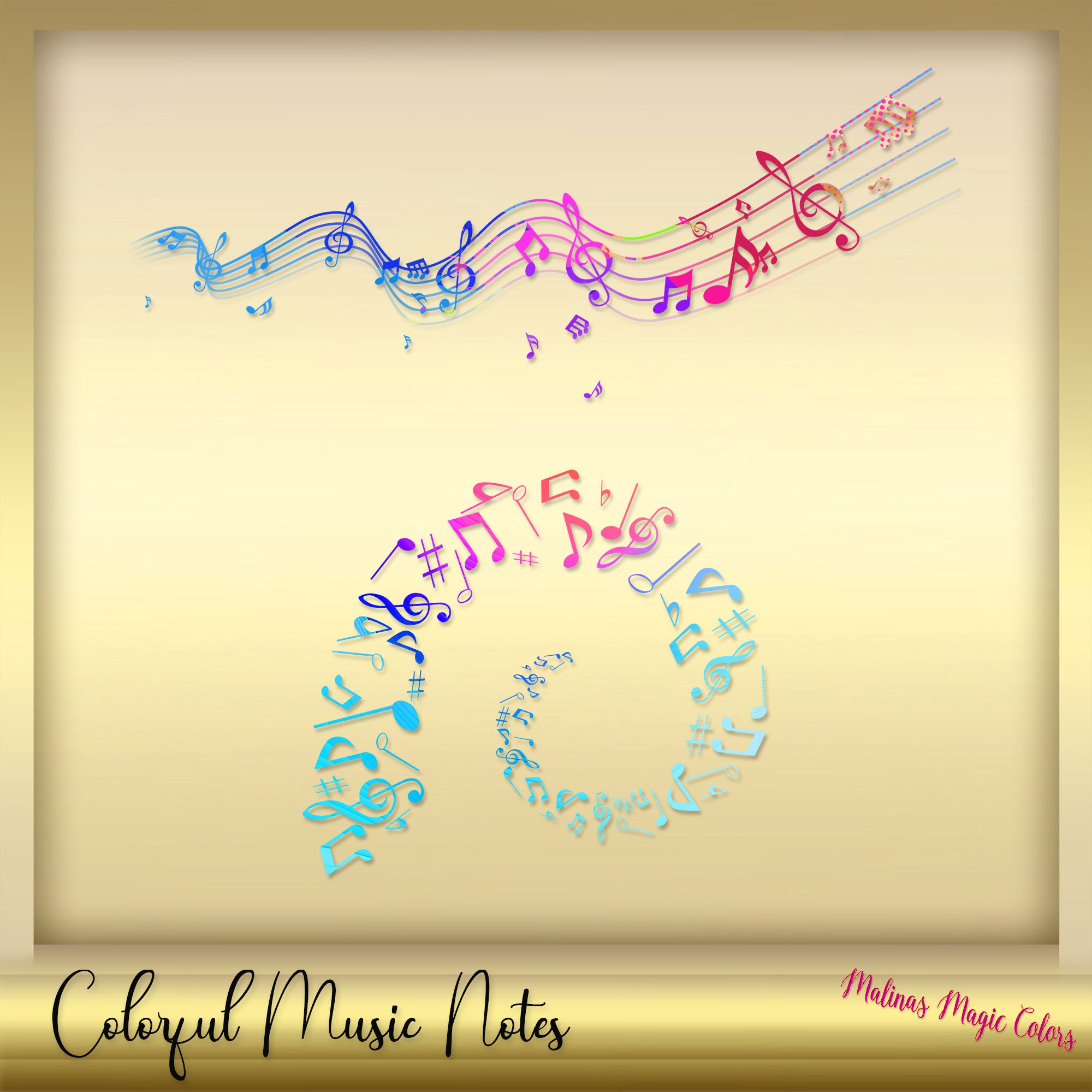 Colorful Music Notes Music Note Clip Art Colorful Musical Notes Musical ...