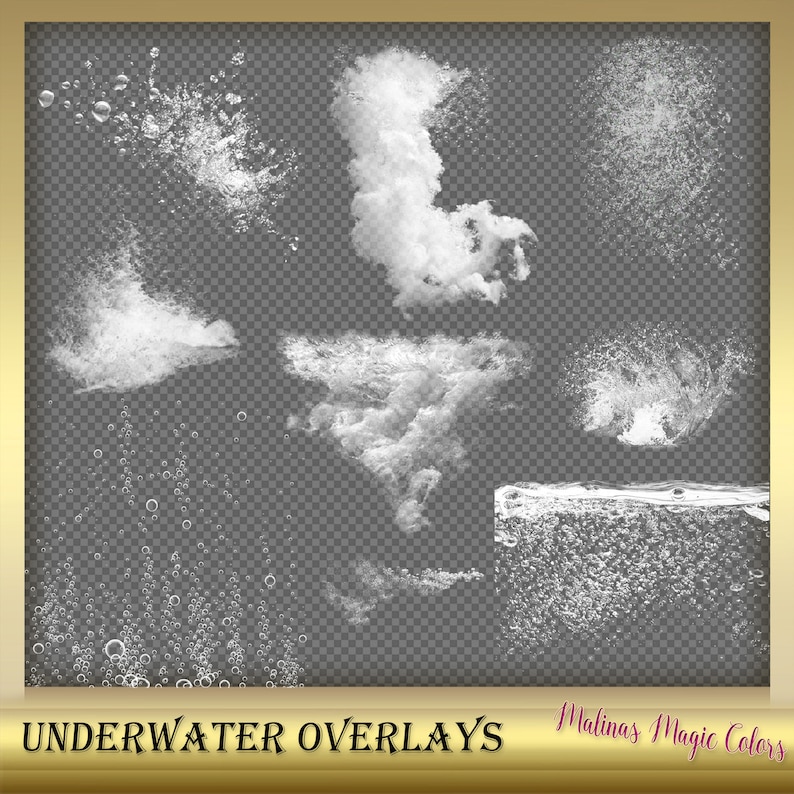 Realistic Underwater Overlays - Realistic Underwater Bubbles - Water ...