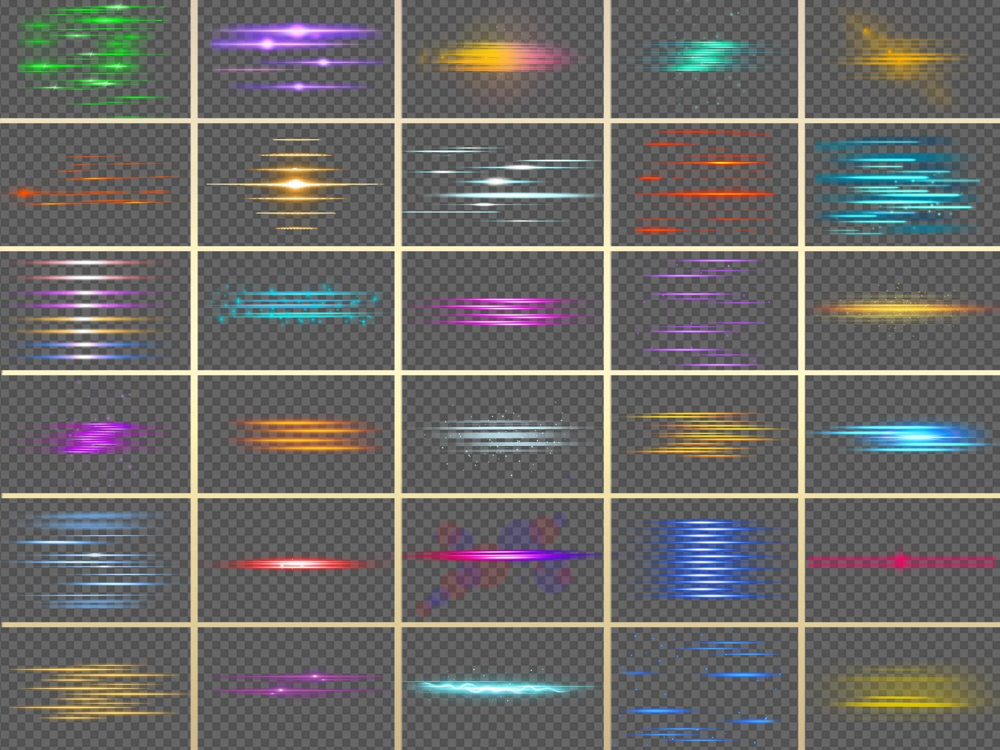 Parallel Straight Light Lines - Light Line Overlay - Linear Light ...