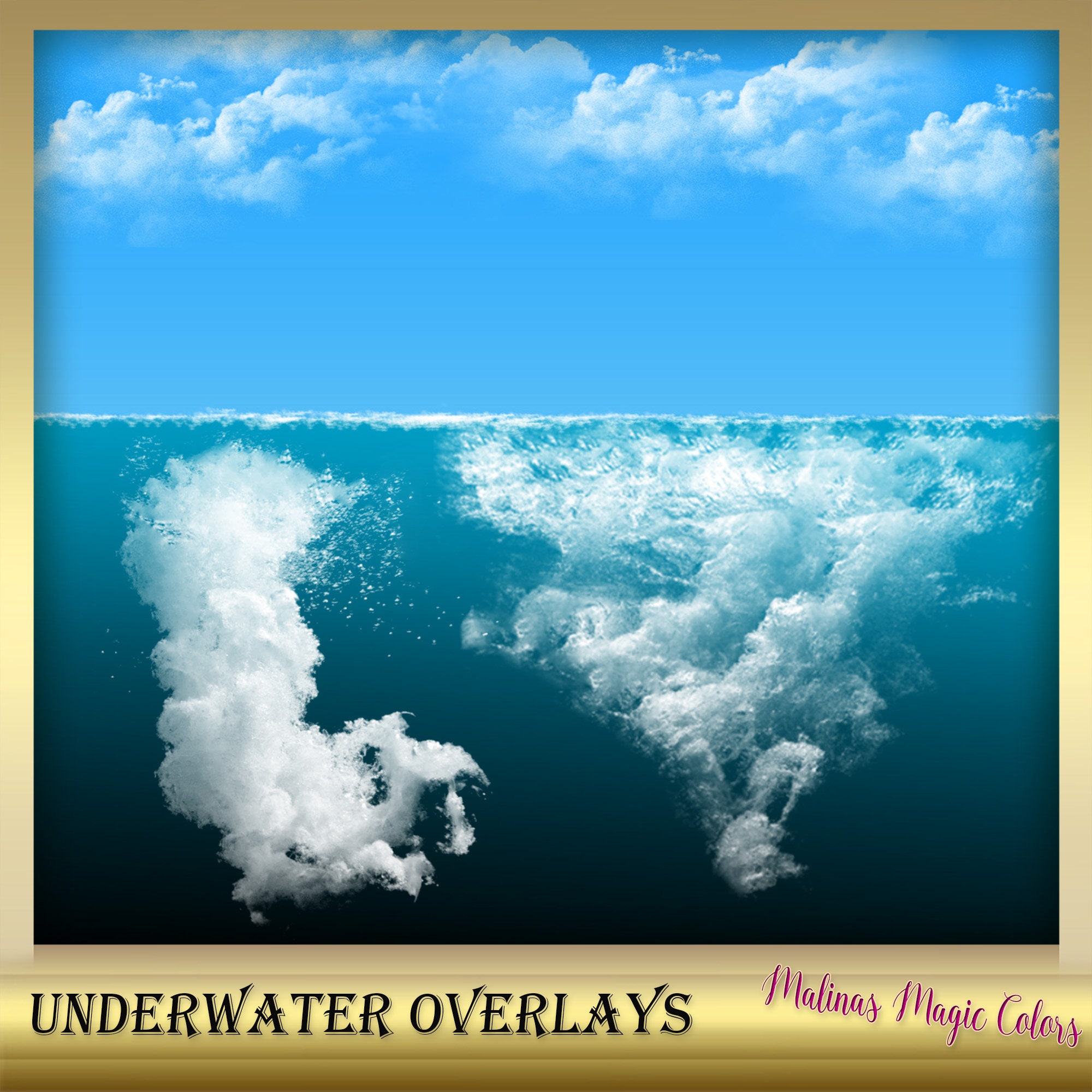 Realistic Underwater Overlays - Realistic Underwater Bubbles - Water ...