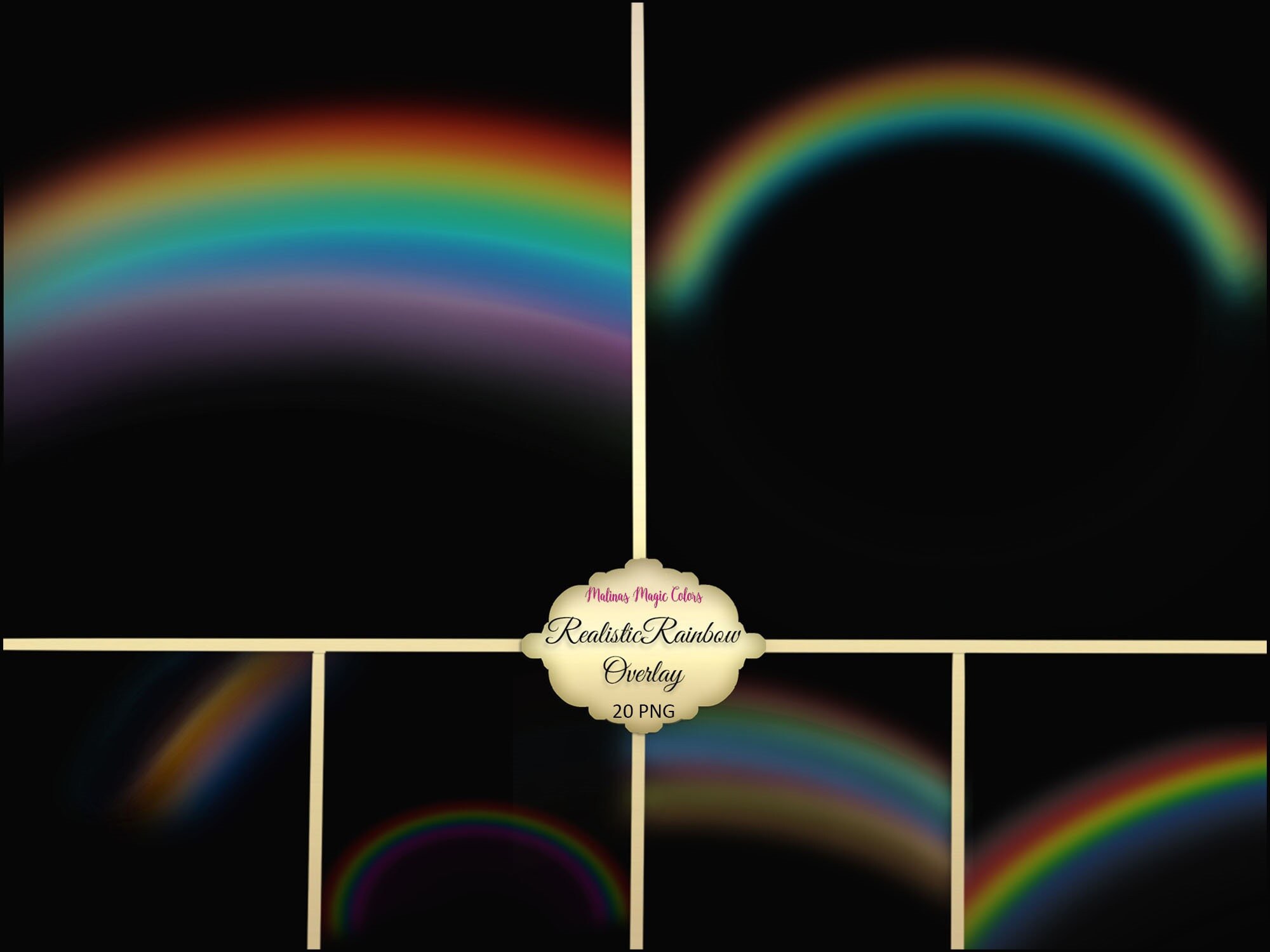 Realistic Rainbow Overlay - Rainbow Photo Overlay - Photography ...